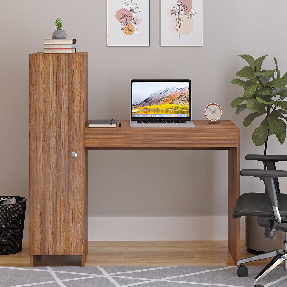 Woodwider Maria Wooden Study Table, Workstation, Computer, Laptop, WFH ...